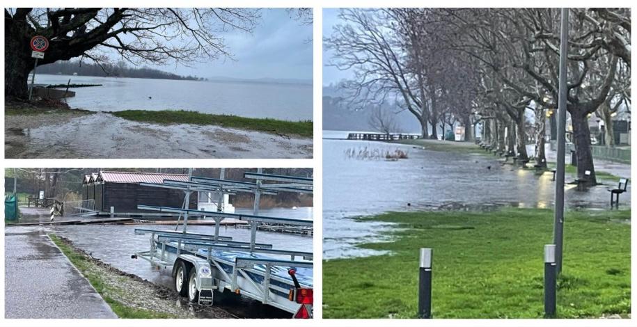 VIDEO e FOTO. Il lago avanza anche a Gavirate ed è esondato nella zona ...
